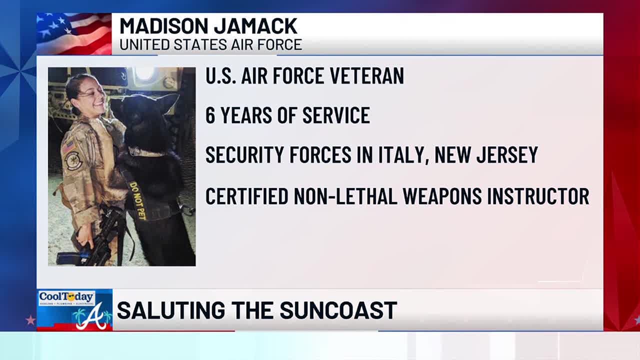 Saluting the Suncoast: U.S. Air Force veteran Madison Jamack