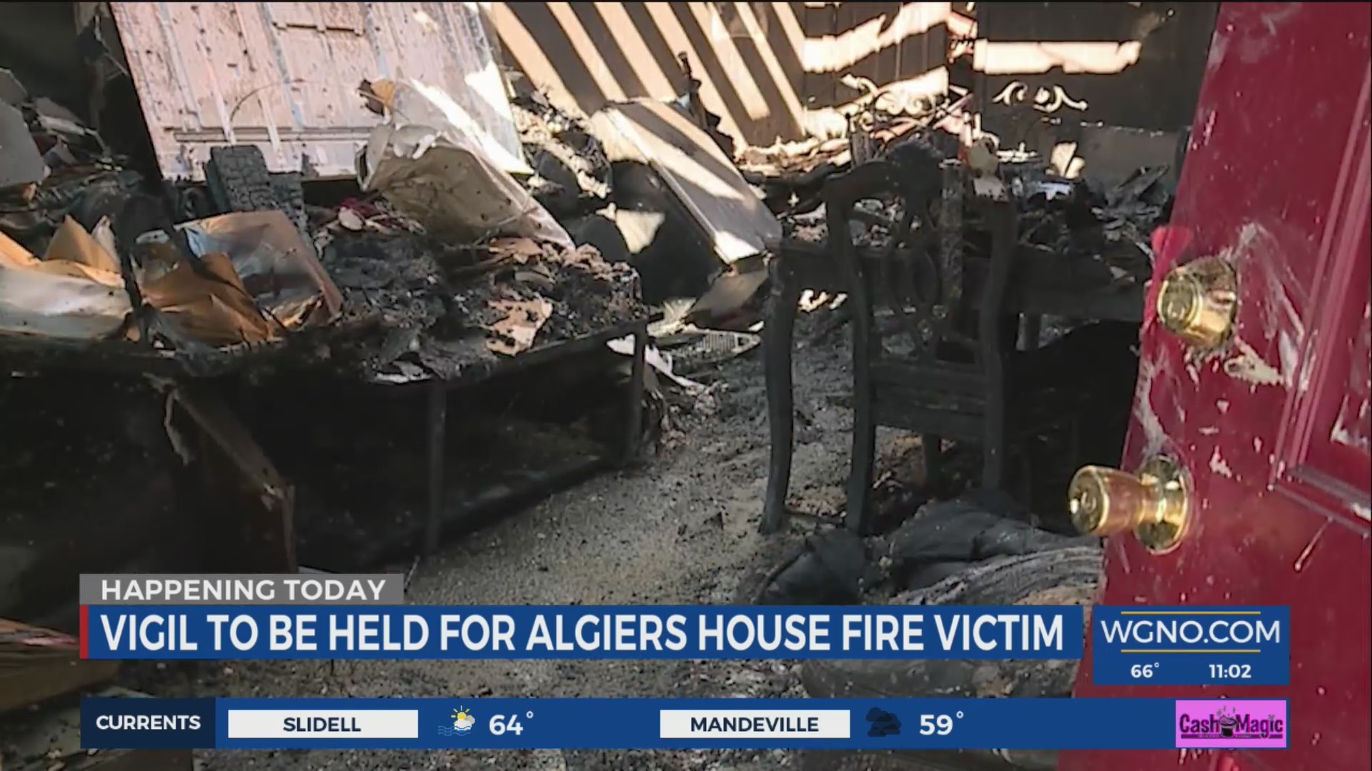 Vigil held to honor house fire victim