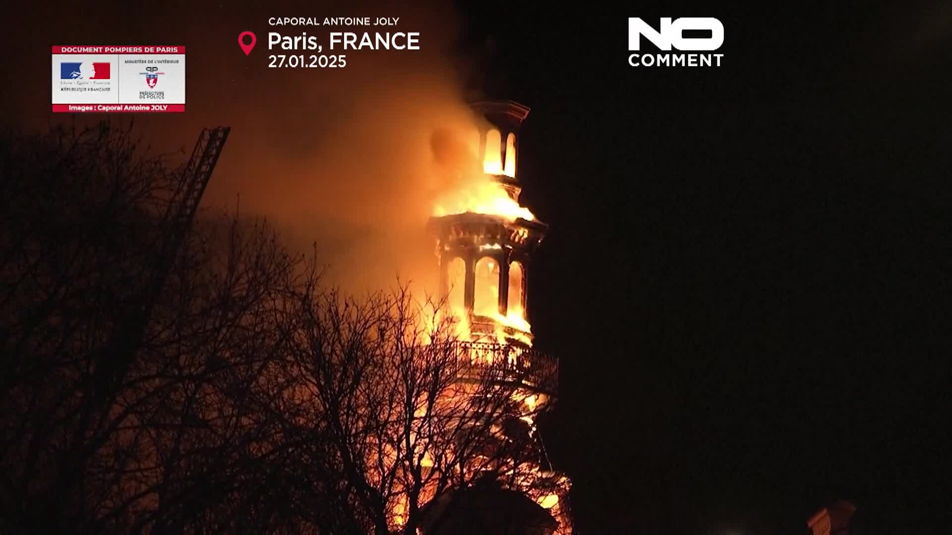 Fire 'under control' in Paris' 12th arrondissement town hall