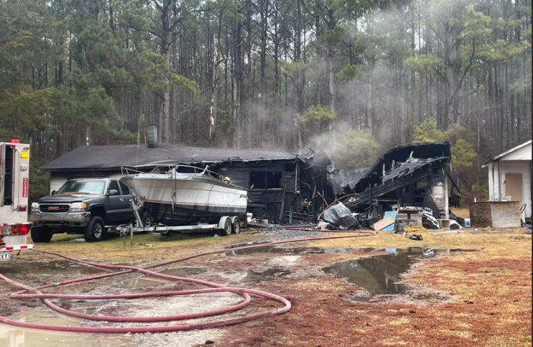 ‘Horrific’: One person and dog dead after house fire in Brunswick County