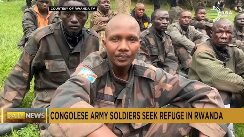 Congolese soldiers flee to Rwanda as M23 Rebels capture Goma