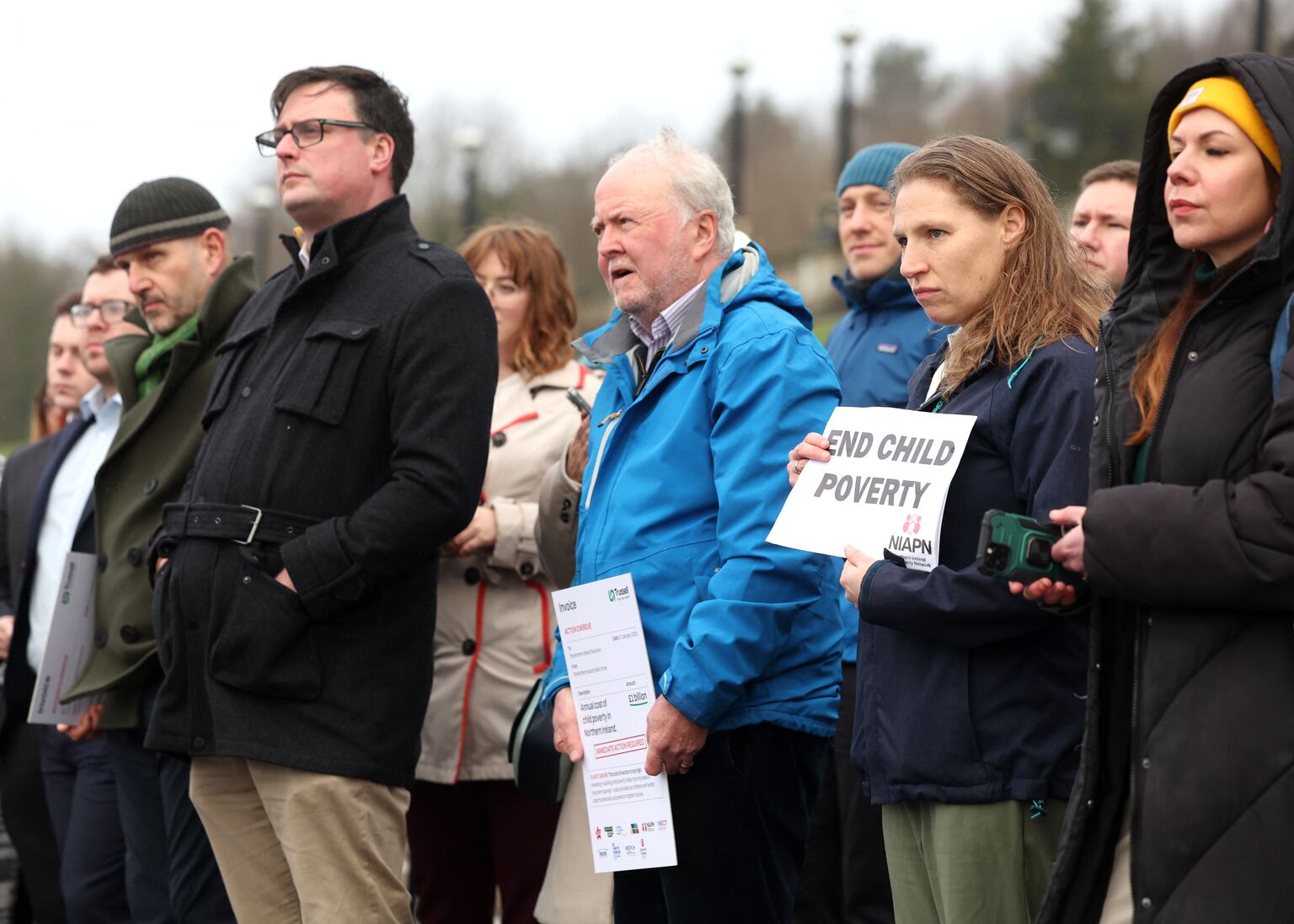 Protest highlights Stormont failure on child poverty