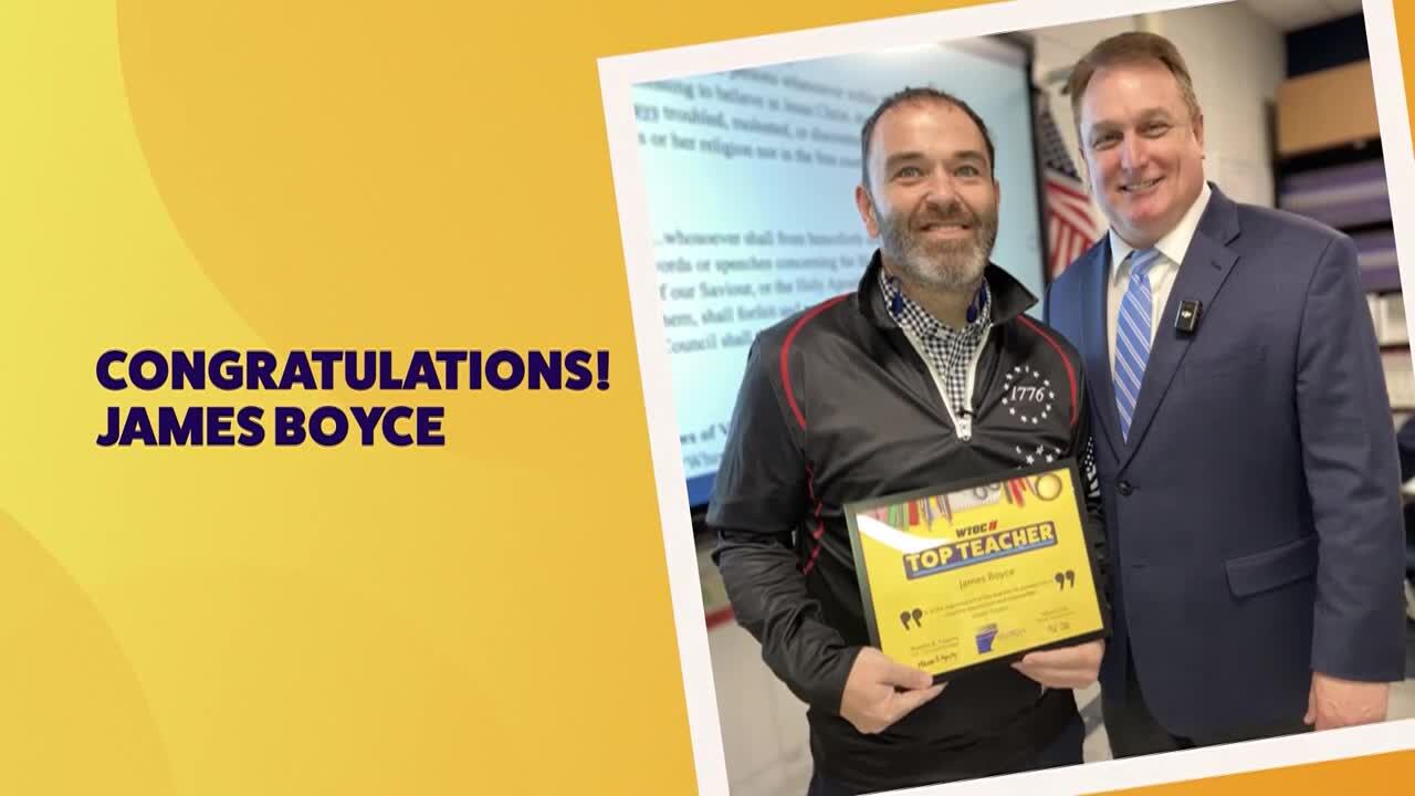 Top Teacher: James Boyce