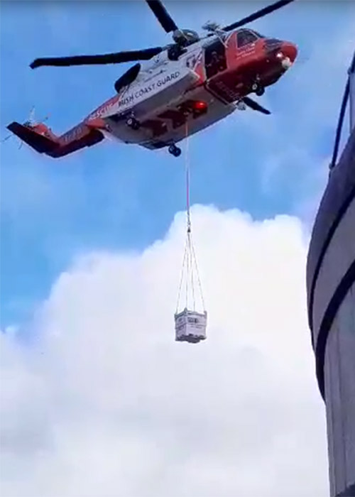 Watch: Irish Coast Guard use external sling for first time ever as ...