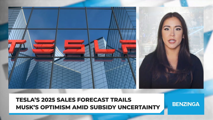 Tesla’s 2025 Sales Forecast Trails Musk’s Optimism Amid Subsidy Uncertainty
