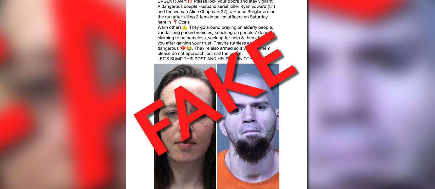 Ocala Police warns residents about fake posts claiming a couple of ...
