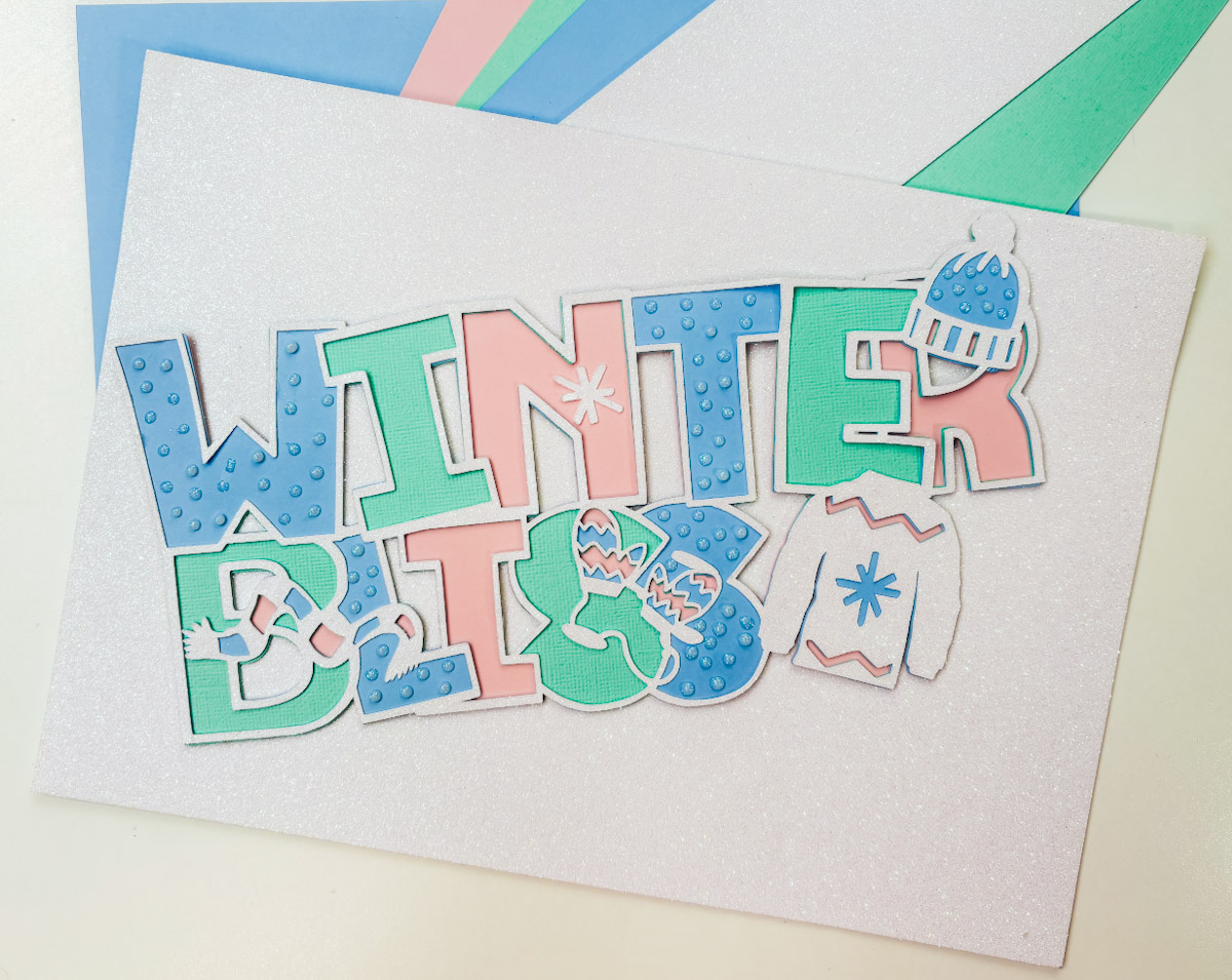 Free Layered Winter Bliss Scrapbooking SVG