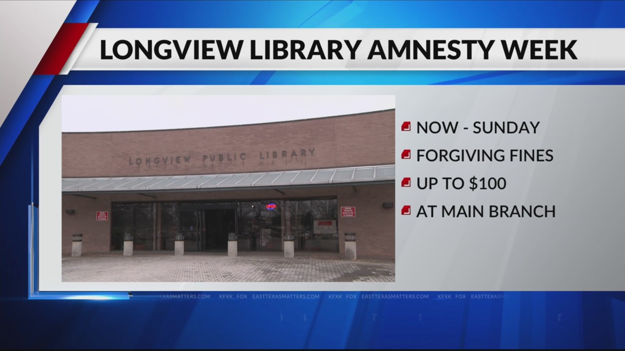 Longview Public Library forgiving overdue book fines this week