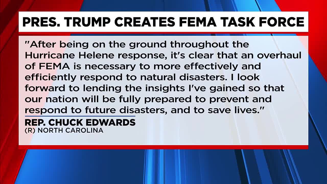 Congressman Chuck Edwards release statement on being appointed to FEMA ...