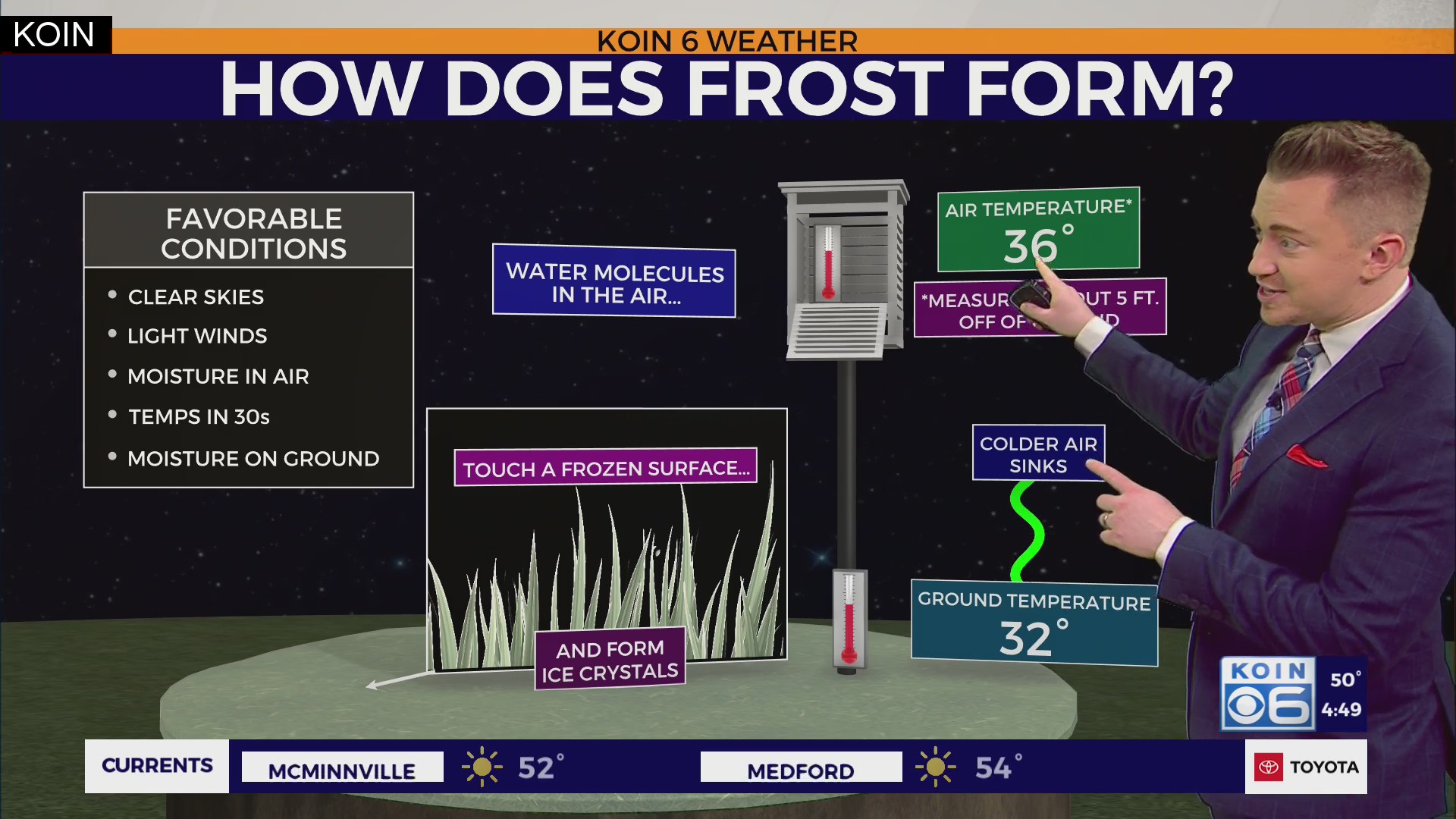 Unique frost formation happening around Portland