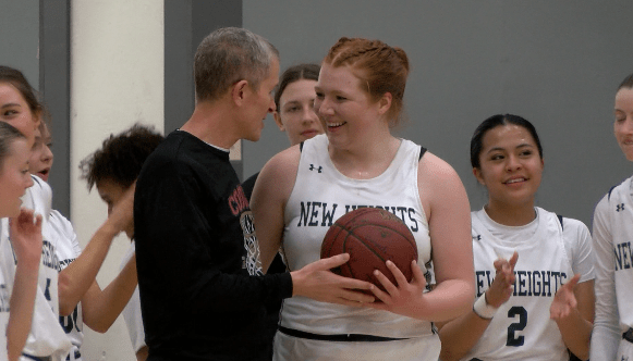 Fanning nets 1,500 career-points to lead New Heights Girls Basketball ...