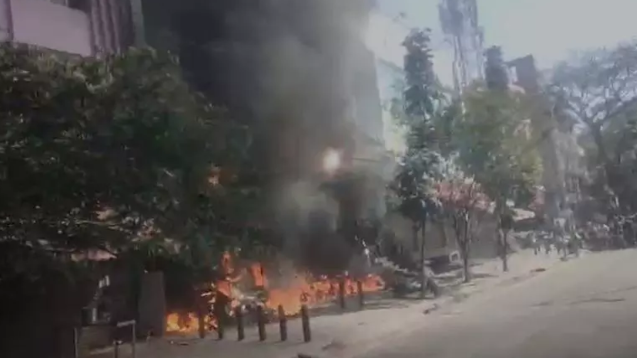 Scooter battery explodes, 28 e-bikes gutted in Bengaluru's Rajajinagar showroom fire