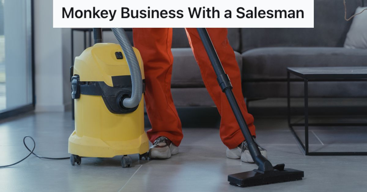 Persistent Salesman Kept Pushing Her To Buy A Vacuum Cleaner From Him ...