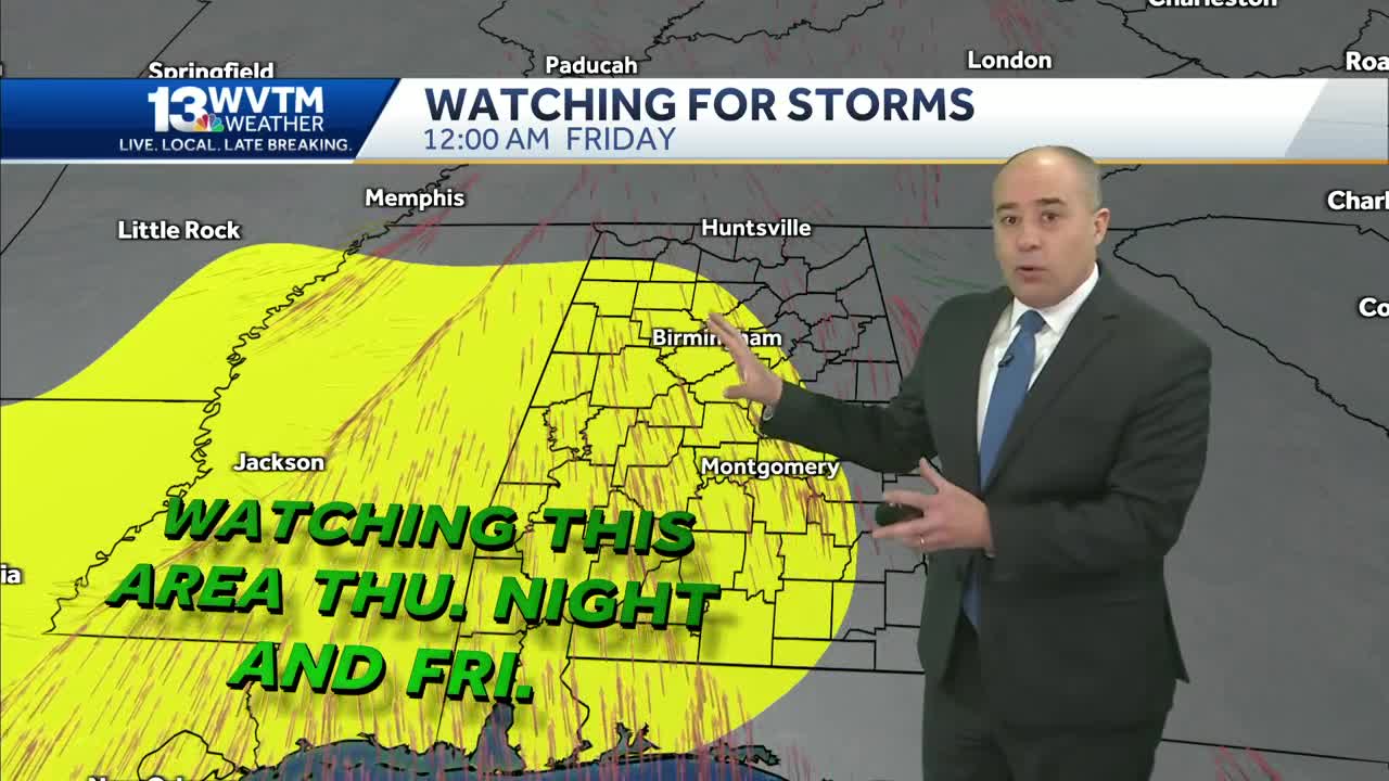 Tracking rain, storms, and warmer weather in Alabama's forecast through ...