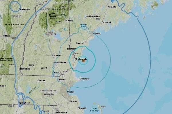 3.8-Magnitude earthquake strikes Maine, 'rumbles' Boston