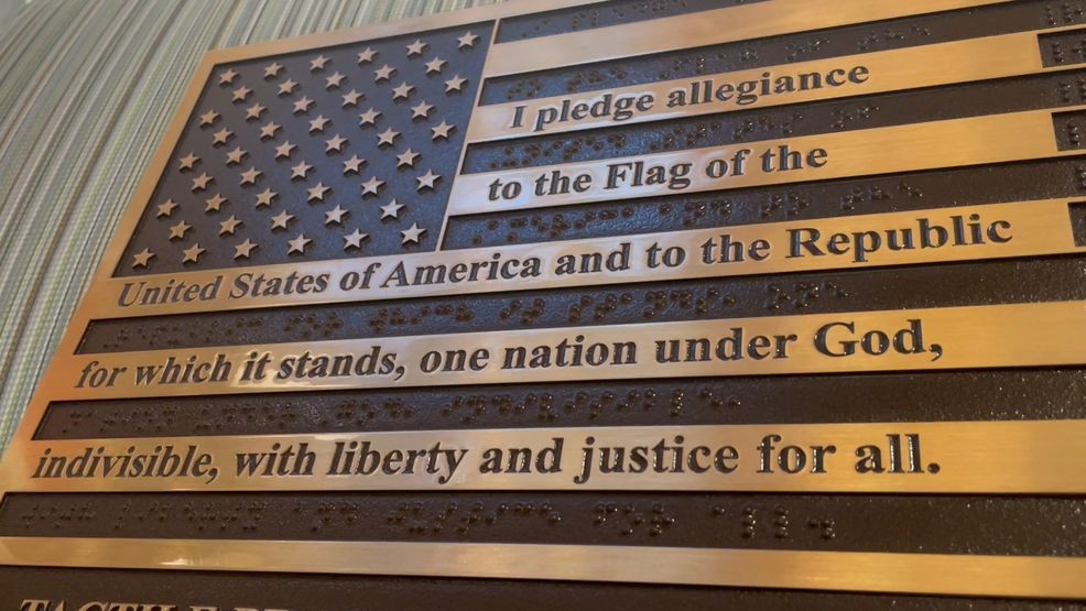 Wilkes-Barre VA Medical Center unveils Braille American Flag for blind ...