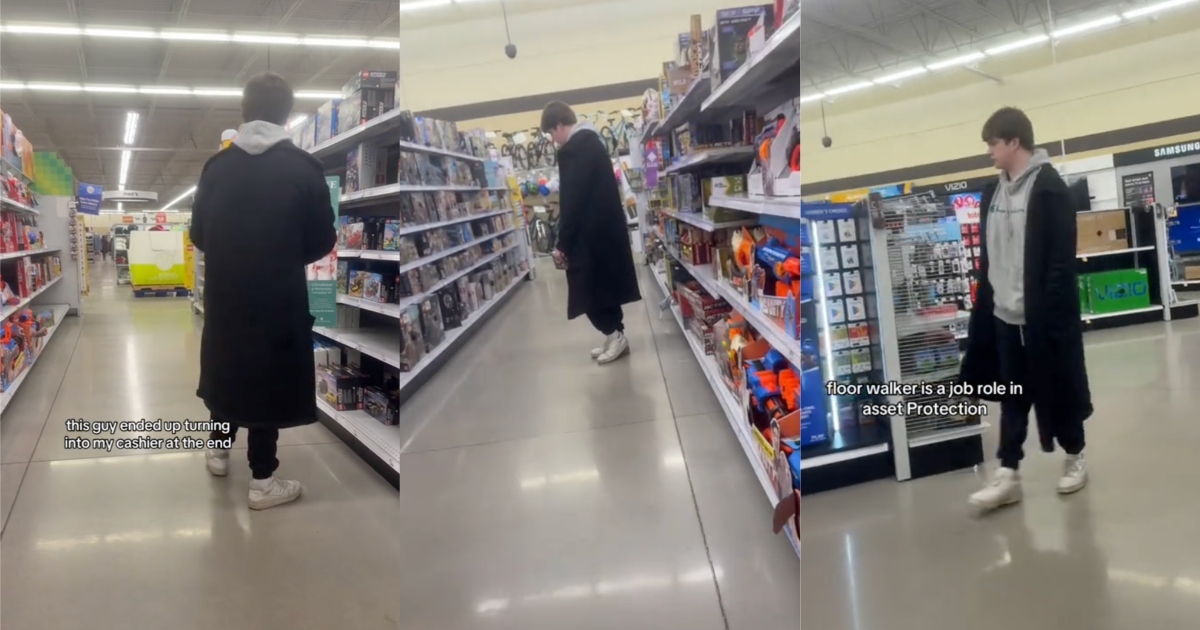 Walmart Shopper Was Not Pleased When Someone Following Him In A Store ...