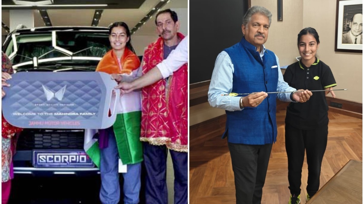 Anand Mahindra amazed by Sheetal Devi's aura, gifts armless archer new ...