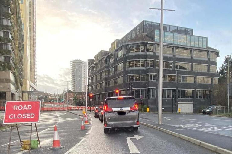 Hilton Hotel developer gives update on Victoria Way closure after storm ...