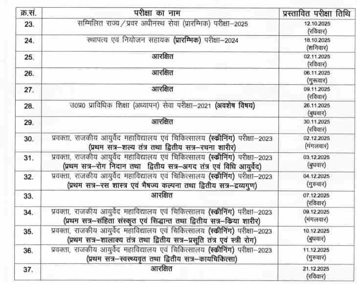 UPPSC Exam Calendar 2025 OUT at uppsc.up.nic.in: Check Dates for PCS ...