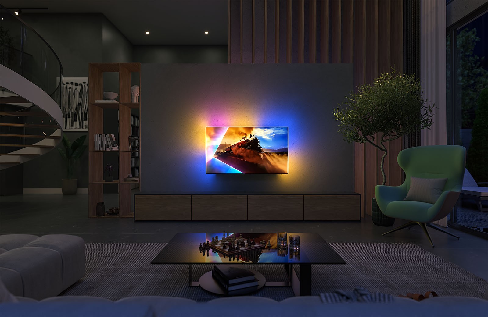 TV Philips OLED760 : Oled EX 1 000 nits, P5 Gen7 et 4 HDMI 2.1