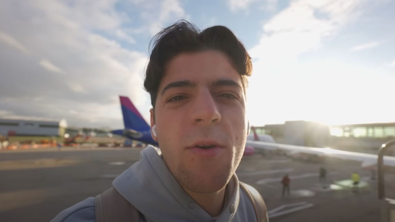 British YouTuber travels for 4 days booking only the cheapest flights