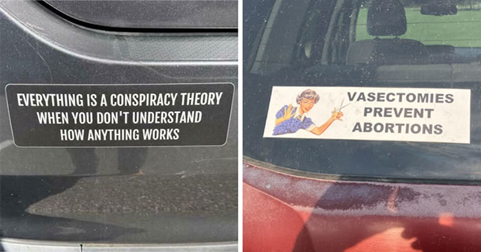 31 Funny, Clever, And Unhinged Bumper Stickers That Caught People By ...