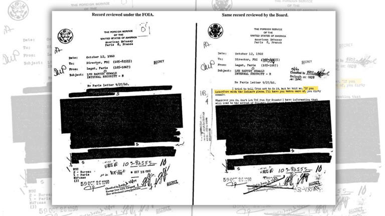 Images of Redacted JFK Assassination Documents Are Satire