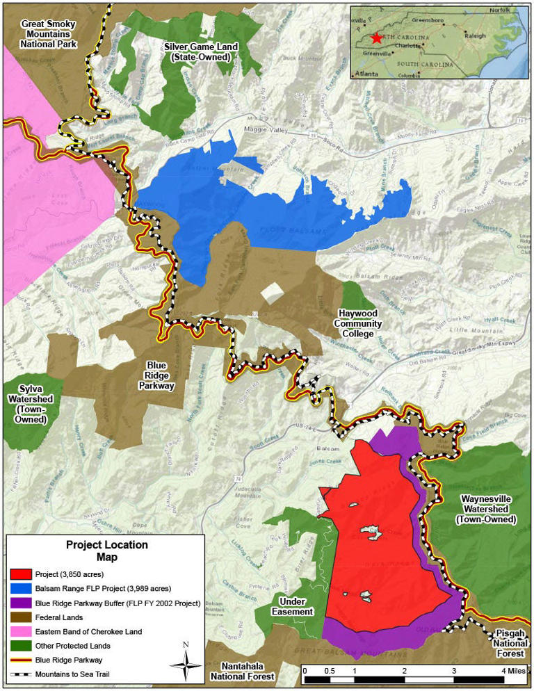 Blue Ridge Parkway 'critical' land in Balsam Mountains conserved after ...