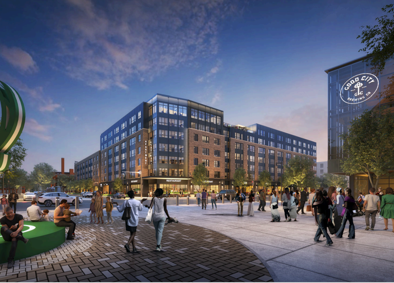 Deer District apartment building — featuring MATC athletic center ...