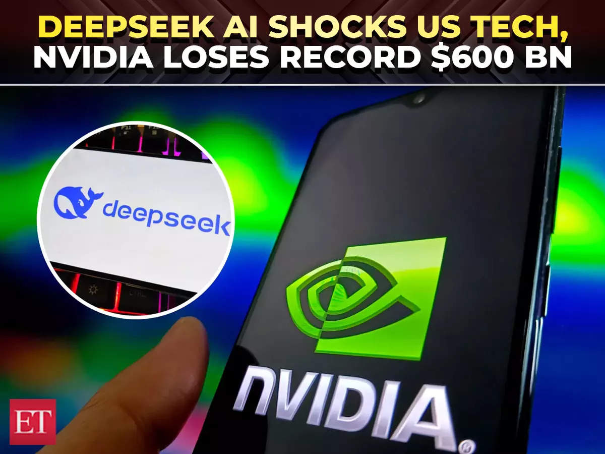 US tech stocks tumble as DeepSeek AI disrupts industry and Nvidia drops ...
