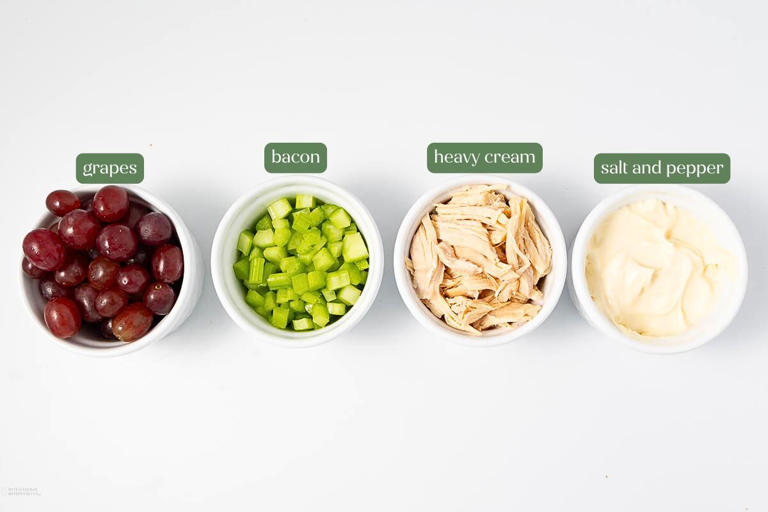 Creamy Chicken Salad With Grapes: Sweet and Savory Perfection