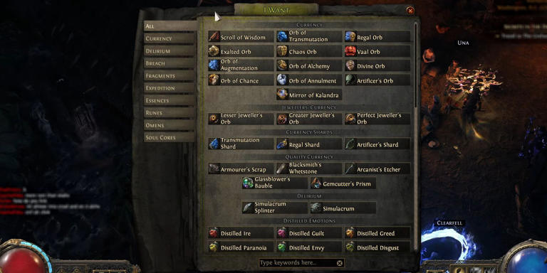 Path Of Exile 2 Currency Exchange Rate List