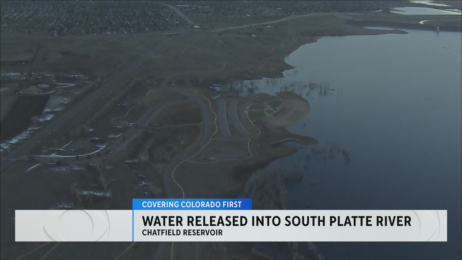 Water from Chatfield Reservoir released into South Platte River
