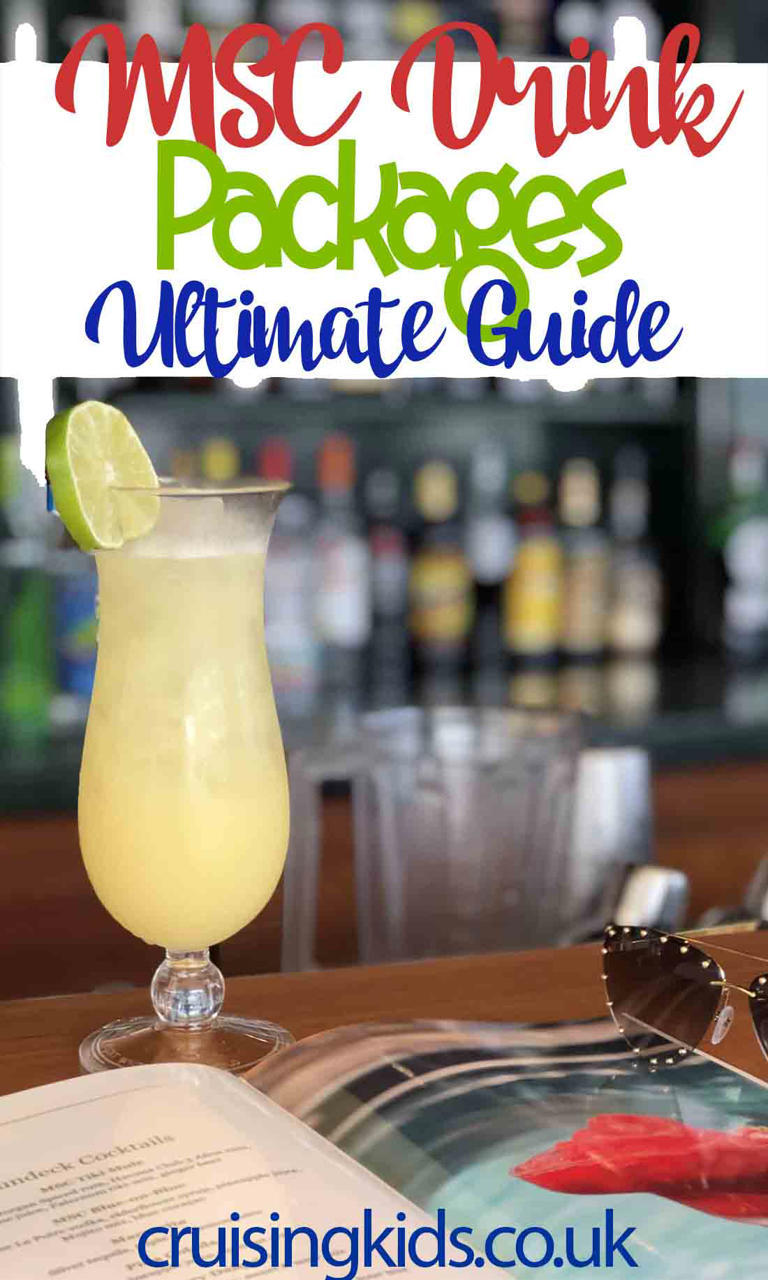 MSC drink packages and menus the ultimate guide