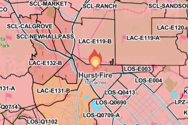 California Fire Map, Update as Palisades, Eaton, Hurst Blazes Burn LA