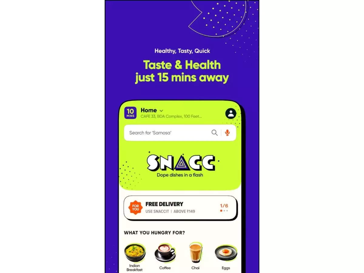 Swiggy launches standalone app Snacc for 15-minute food delivery