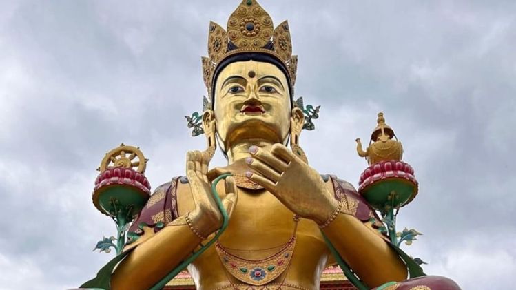 Arunachal: Tawang MLA visits iconic 113-foot statue of Gyalwa Jampa in Lumla constituency