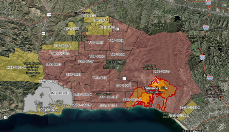 Where are evacuation orders in place for the California wildfires? See maps