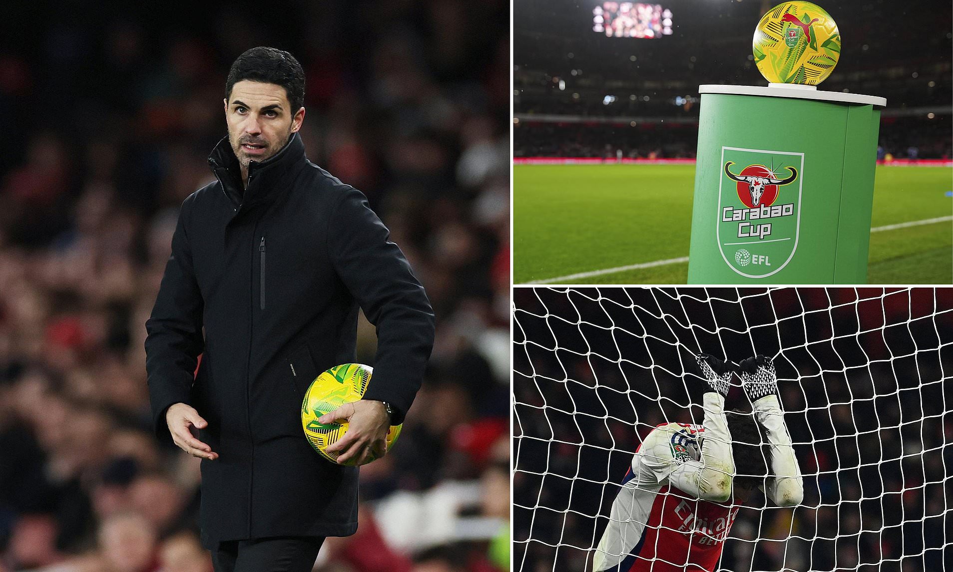 EFL issue statement in response to Mikel Arteta's complaints over the Carabao Cup ball... after ...