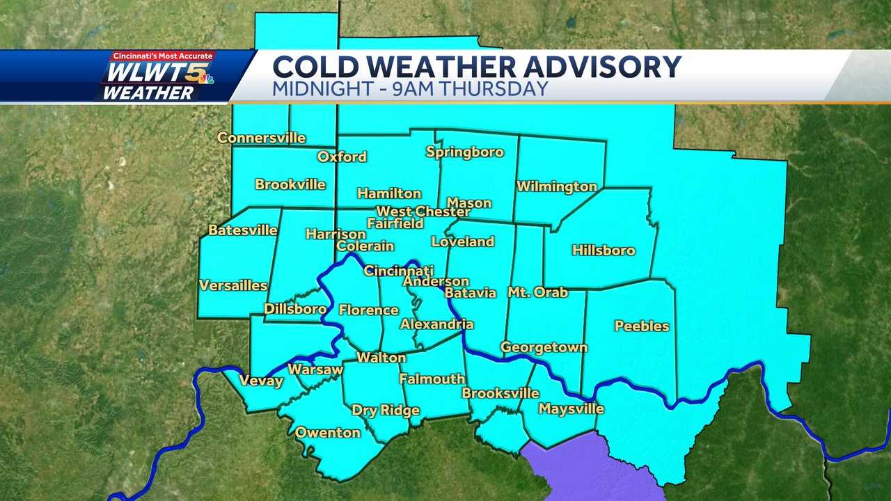 First Cold Weather Advisory issued for Cincinnati: What it means