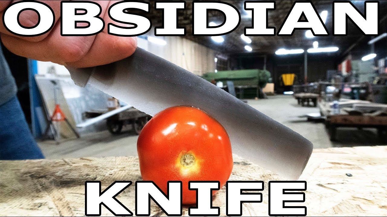 Worlds Sharpest Knife Obsidian vs 60,000 PSI Waterjet