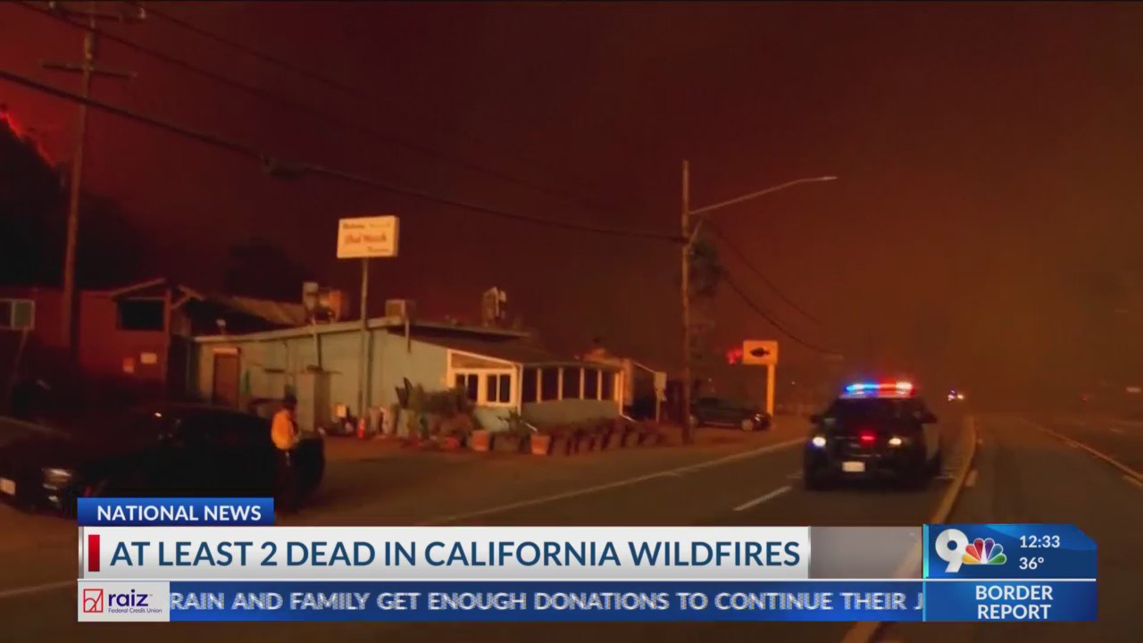 At least 2 dead in California wildfires At least 2 dead in California wildfires