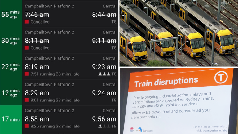 How long will the Sydney train delays last?