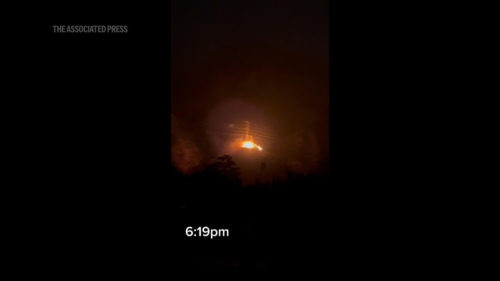 Amateur video captures dramatic start of Eaton fire in Altadena