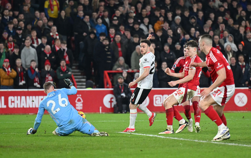 Super sub Jota helps Liverpool draw at Forest