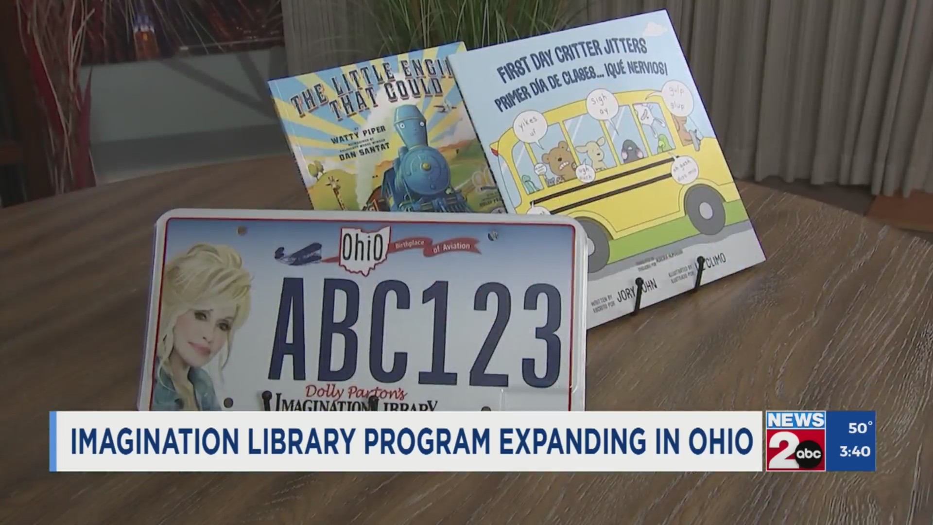 Dolly Parton's Imagination Library program expanding plates in Ohio
