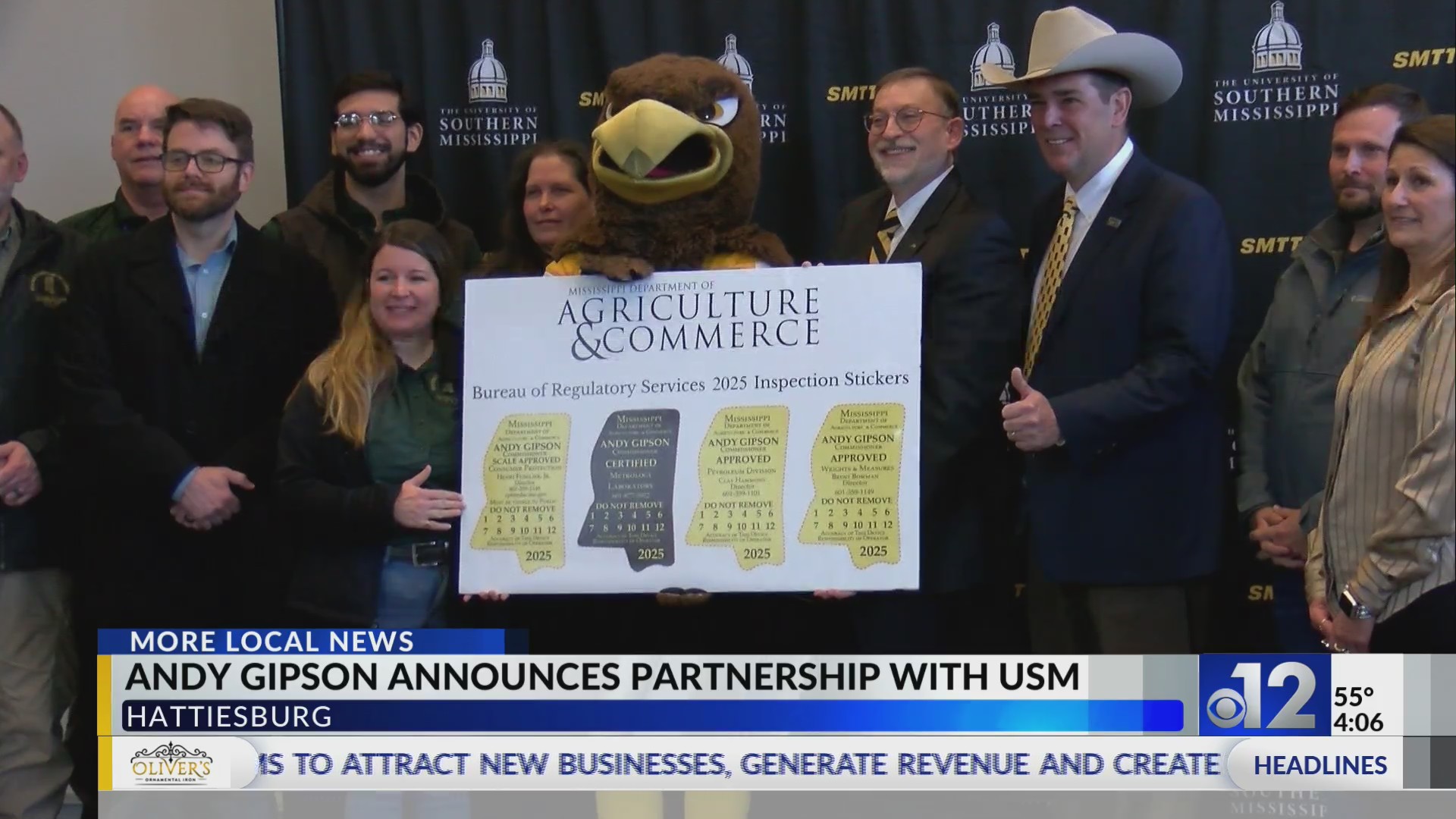 Mississippi inspection stickers to feature USM’s colors in 2025