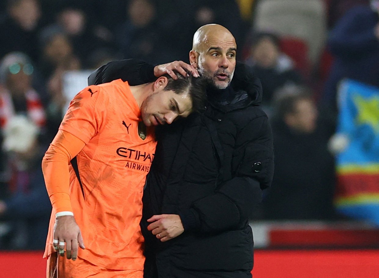 Pep Guardiola explains rant at Stefan Ortega after Man City draw vs ...