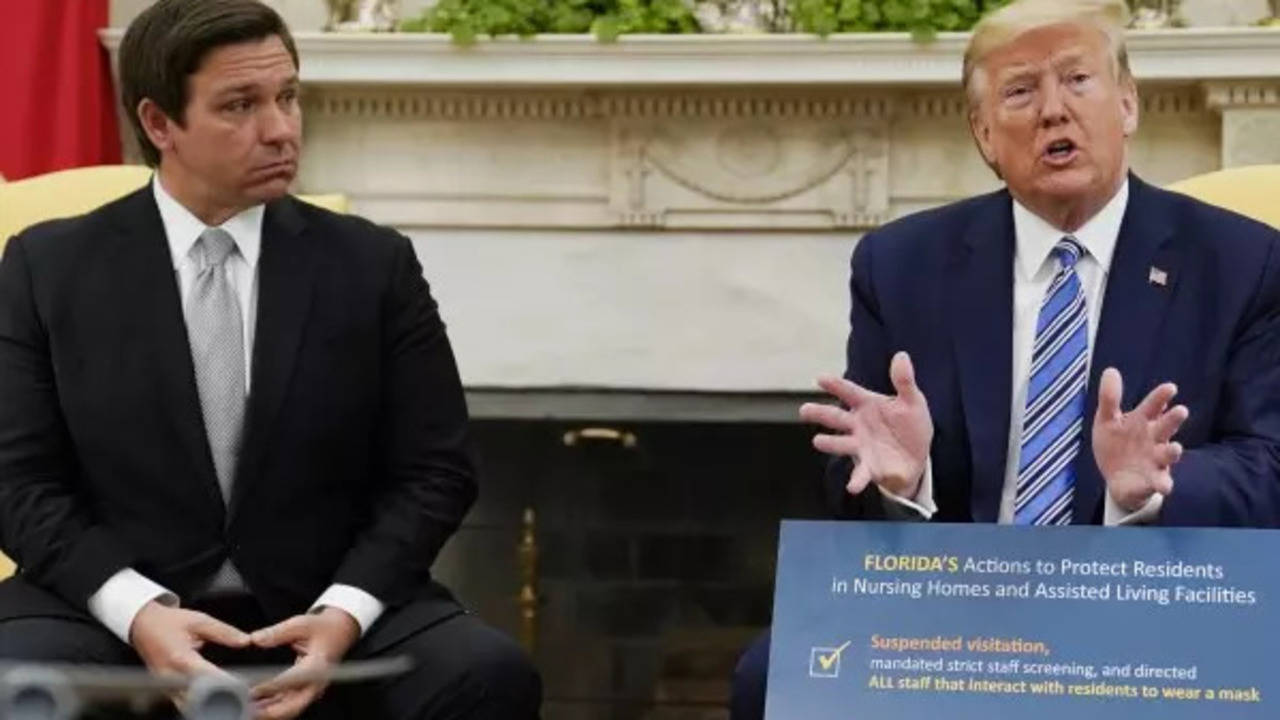 6 Days To Inauguration: Trump And DeSantis Golf Together At Mar-a-Lago ...